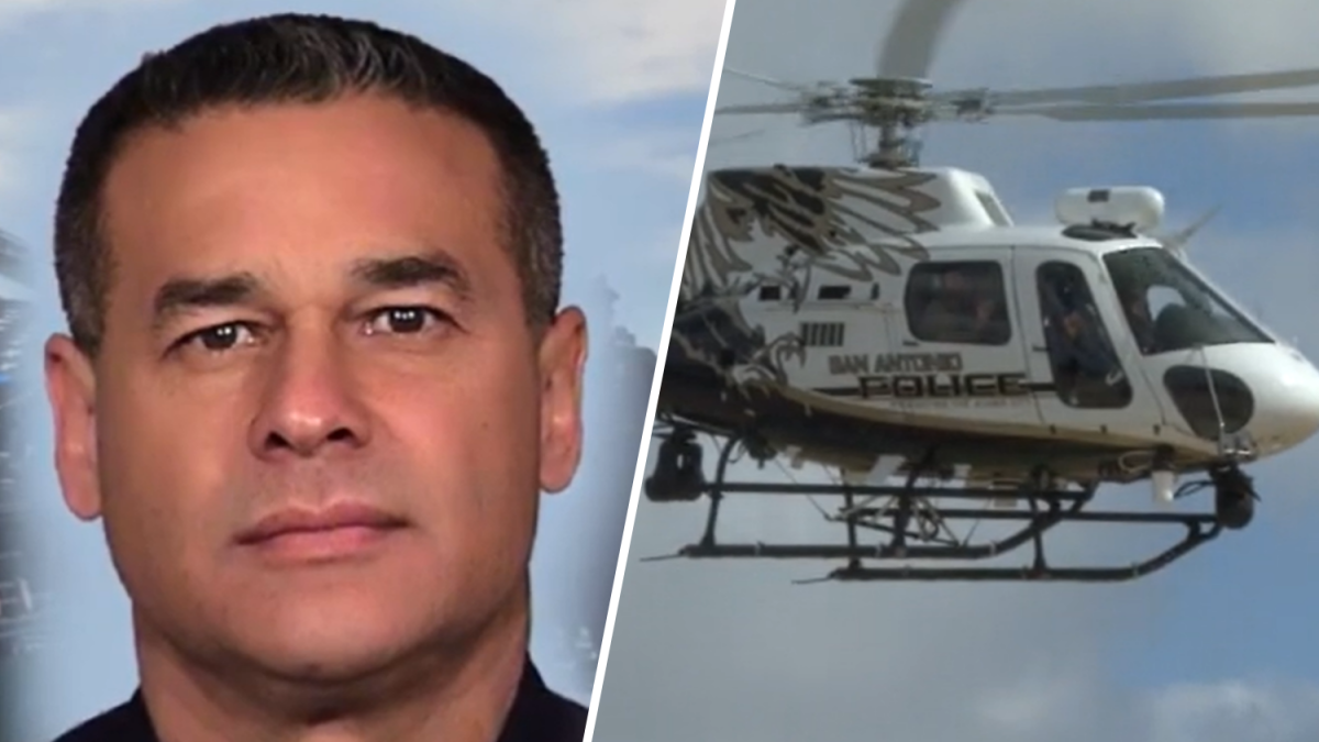 Helicóptero de SAPD en honor al oficial Benjamin Marconi – Telemundo ...