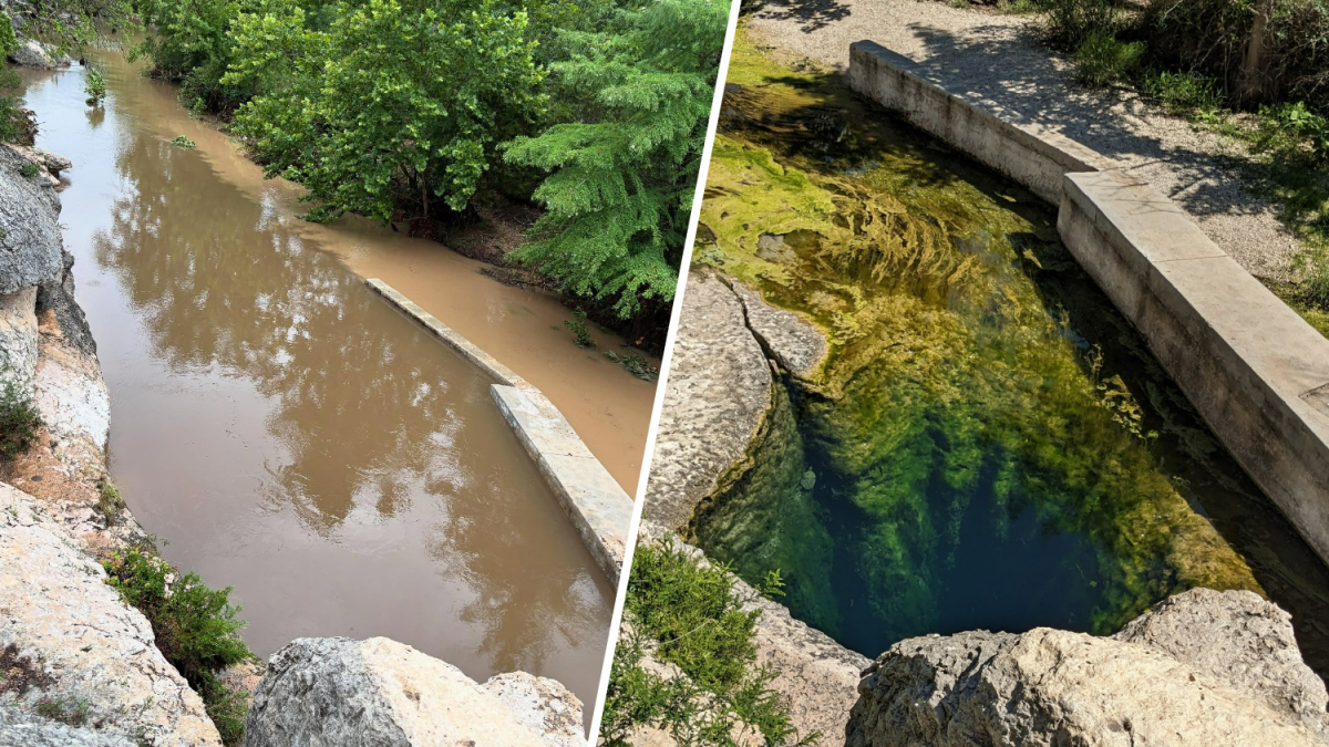 Pozo natural Jacob’s Well revive con fuertes lluvias – Telemundo San ...